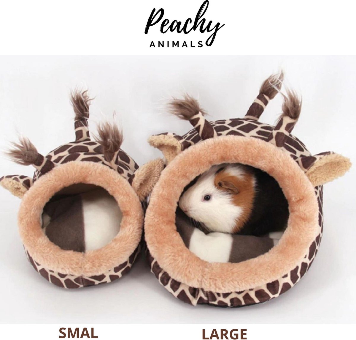 PEACHY® Animals - Cavia Huisje - Large - Bruin - Cavia Hok - Knaagdier ...