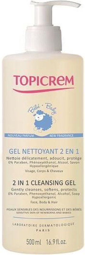 Topicrem Baby 2 In 1 Cleansing Gel | bol.com