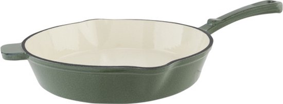 Castard Grill Pan Shiny Green 28.5x43.3xh7.6cm Cast Iron | bol