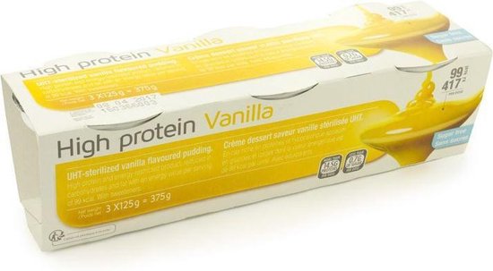 Pudding protéiné vanille 3 x 125g | bol