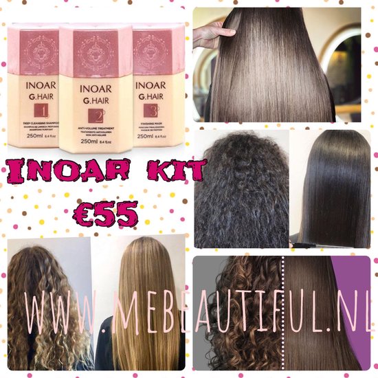 Inoar G Hair 3x250ml Kit Lissage bresilien | bol