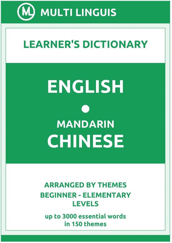 Mandarin Chinese Language Dictionaries - English-Mandarin Chinese Learner's... | bol.com