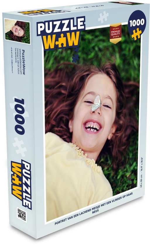 Puzzle 1000 pièces adultes Papillon et humain 1000 pièces - Portrait d ...