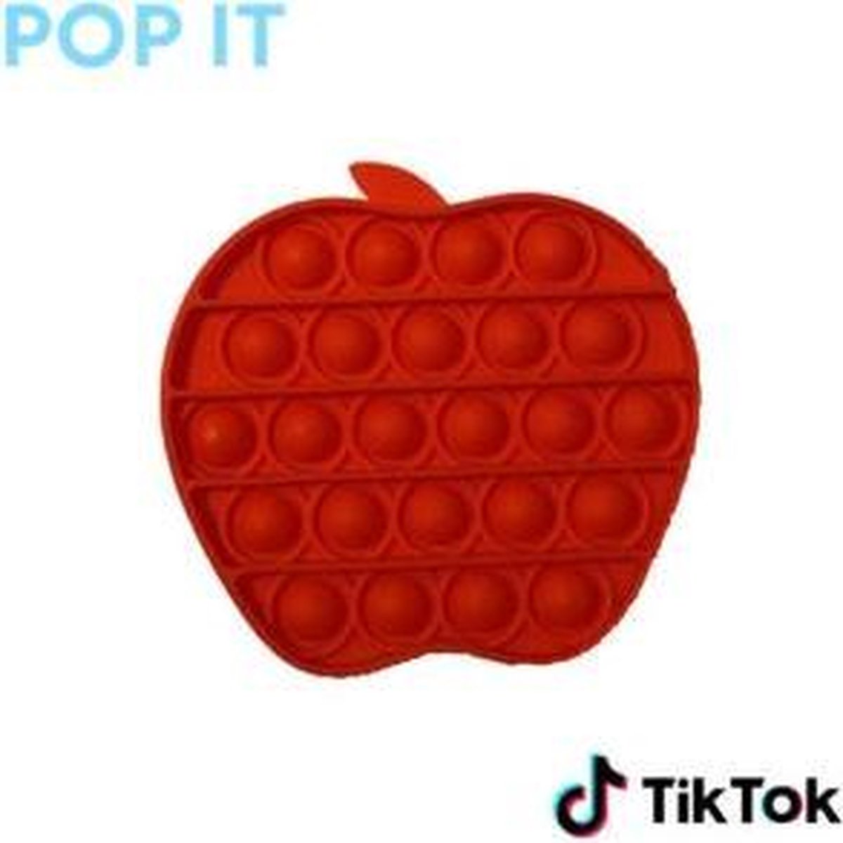 bol.com | Pop IT Appel Rood – Fidget Toys Pop It Fidget - anti stress ...