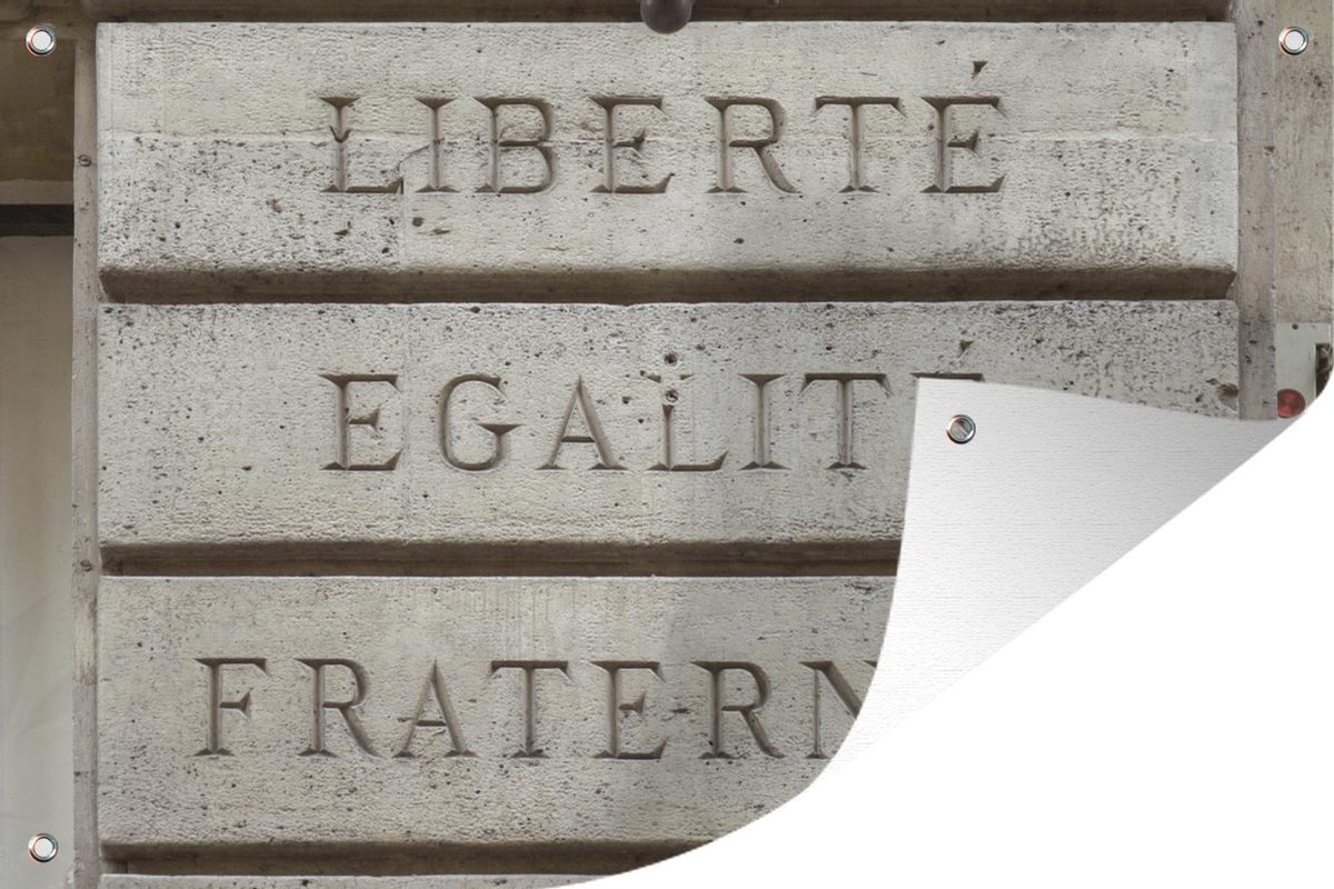 Muurdecoratie Vrijheid, gelijkheid en broederschap - 180x120 cm ...