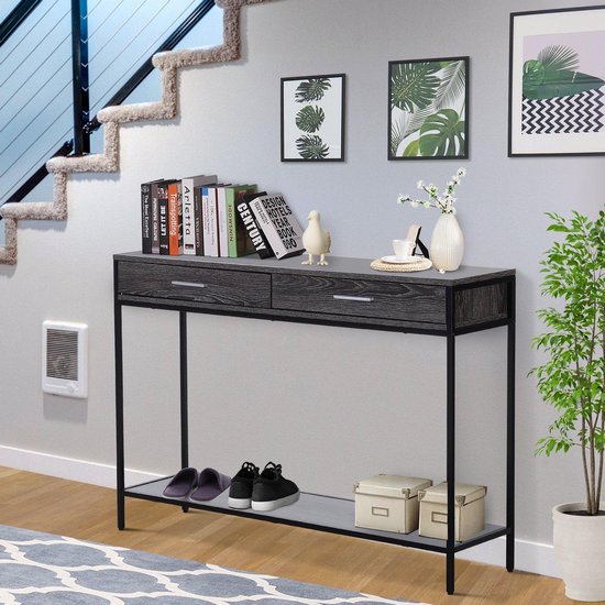 Table console Portland de Nancy's - Table d'appoint - 2 tiroirs ...