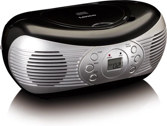 Lenco SCD-12 - Draagbare radio cd speler in retro design met aux-ingang ...
