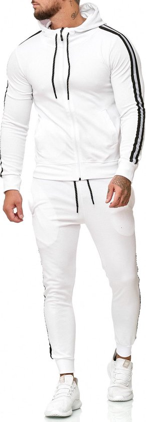 Heren - joggingpak - Wit - 1004 | bol.com