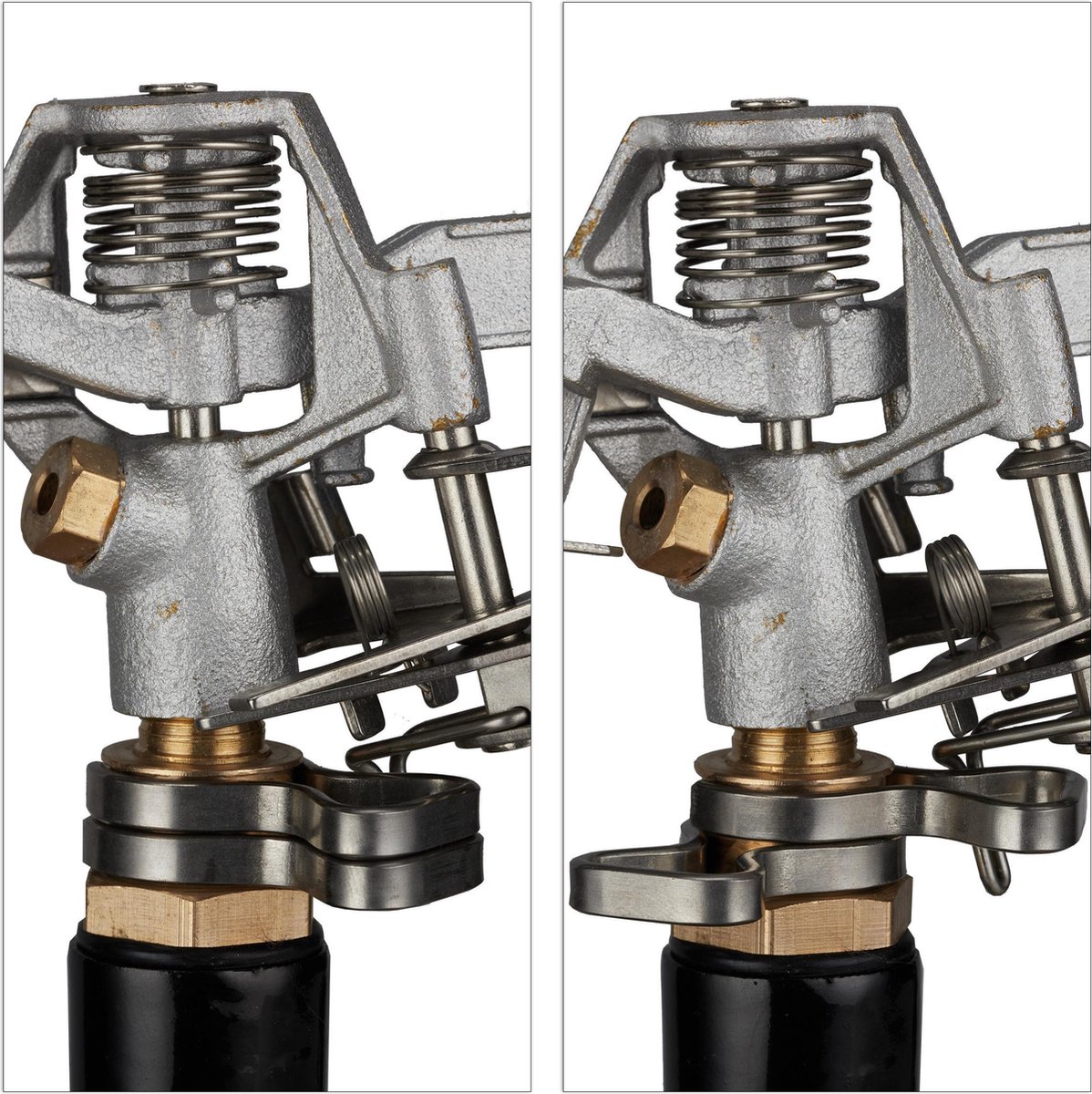 Relaxdays 4x pulserende sproeier - metaal - cirkelsproeier ...