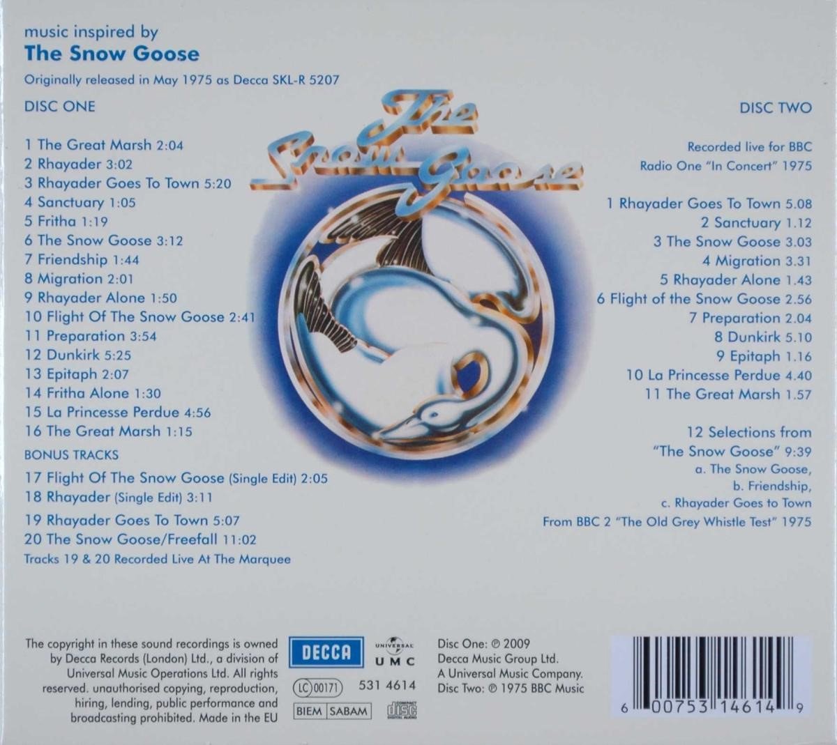 Camel - The Snow Goose (CD) (Deluxe Edition), Camel | CD (album ...