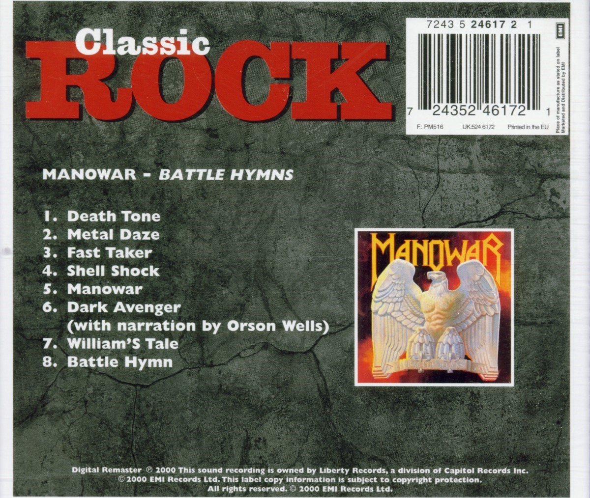 Manowar - Battle Hymns (CD), Manowar | CD (album) | Muziek | bol.com