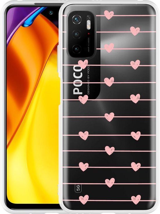 Xiaomi Poco M3 Pro Hoesje Pink Love - Designed by Cazy | bol.com