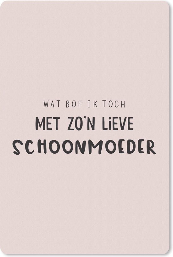 Muismat - Mousepad - Spreuken - Wat bof ik toch met zo'n lieve ...