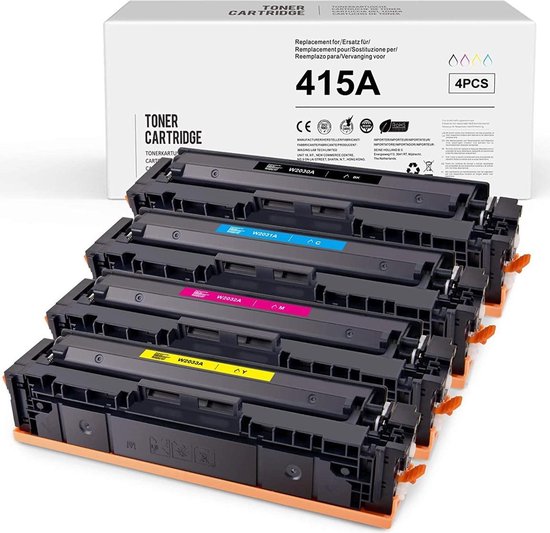 G&G Huismerk 415A Tonercartridge met chip Geschikt voor HP 415A 415X ...