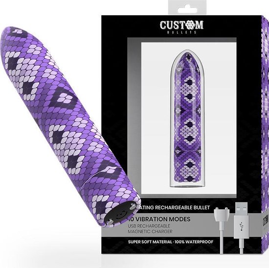 CUSTOM BULLETS | Custom Bullets Rechargeable Bullet Snake Lilac 10 ...