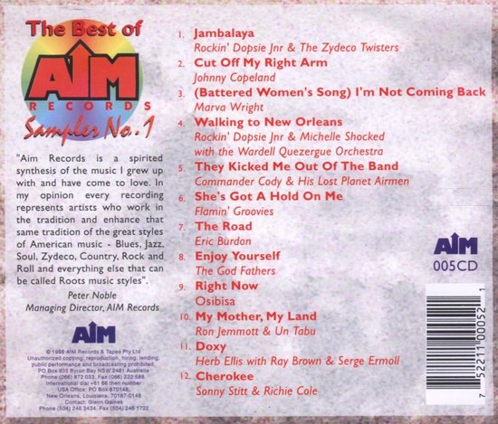 Various Artists - The Best Of AIM Records Sampler No. 1 (CD), various ...