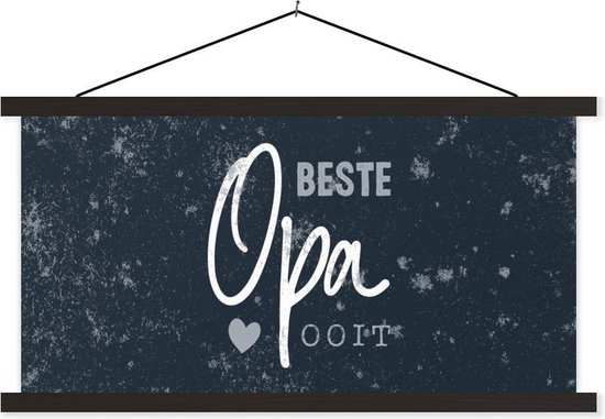 Posterhanger incl. Poster - Schoolplaat - Cadeau voor man - Quote - Opa ...