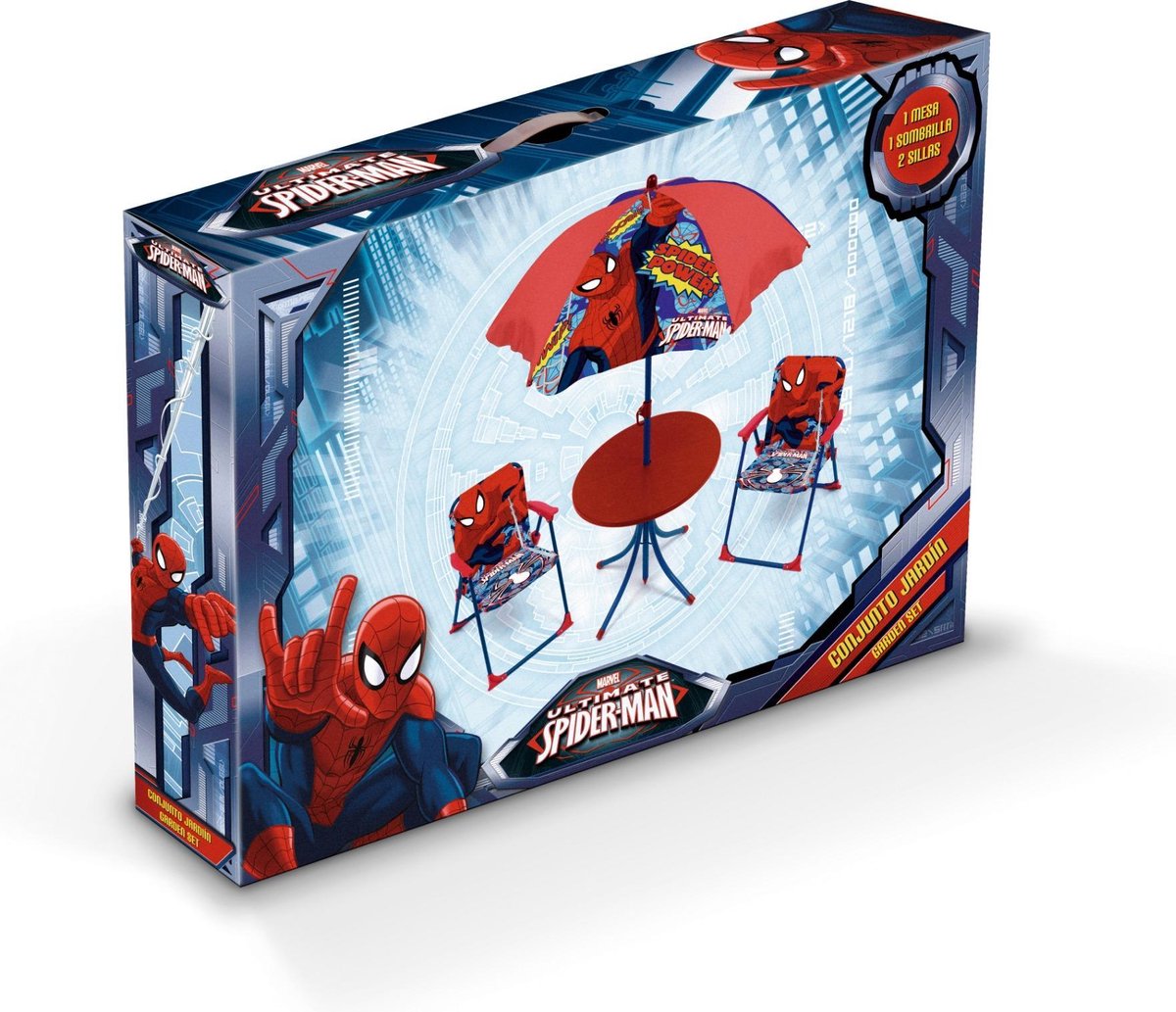 Marvel Campingset Spider-man Jongens Rood 4-delig | bol.com