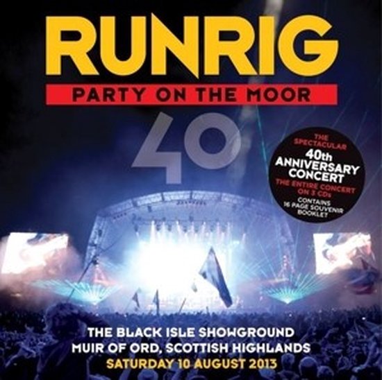 Runrig - 40th Anniversary Concert Live (3 CD) (Anniversary Edition ...