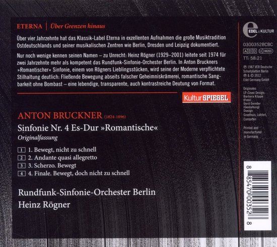 Rundfunk-Sinfonieorchester Berlin, Heinz Rogner - Spiegel-Ed.05, Rogner ...