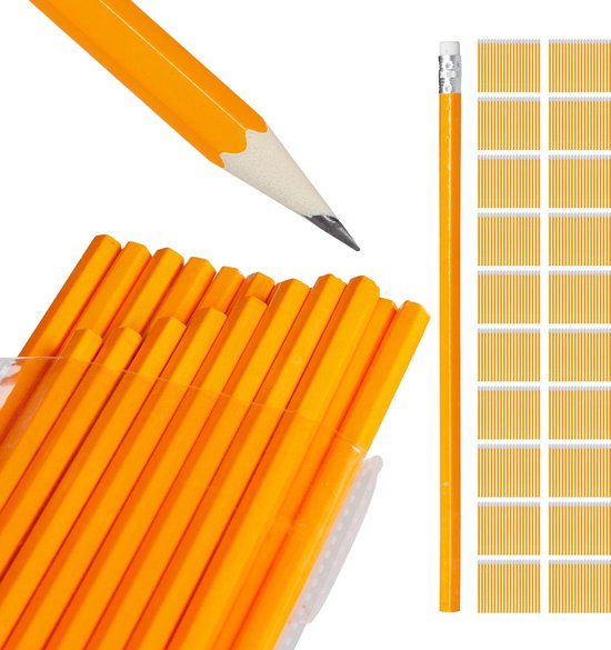 relaxdays 1000 x potloden - HB potlood - hout - tekenpotloden - kantoor ...