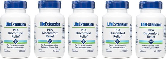 PEA Discomfort Relief, 60 Chewable Tablets, 5-packs | bol.com