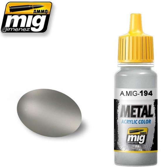 AMMO MIG 0194 Aluminium - Matt - Acyl Verf flesje | bol.com