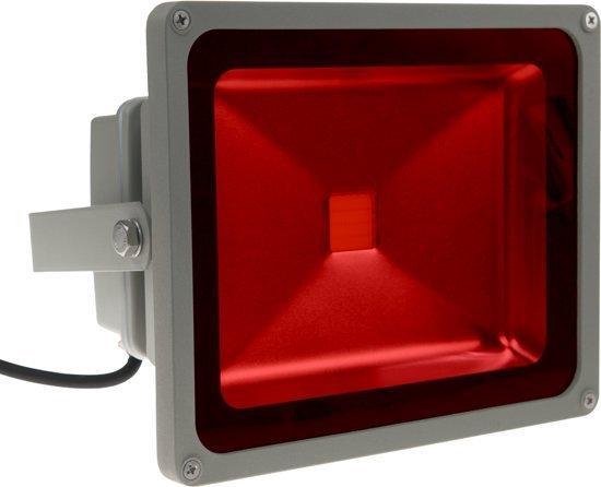 LED Bouwlamp / Schijnwerper - Rood - 50 Watt | bol
