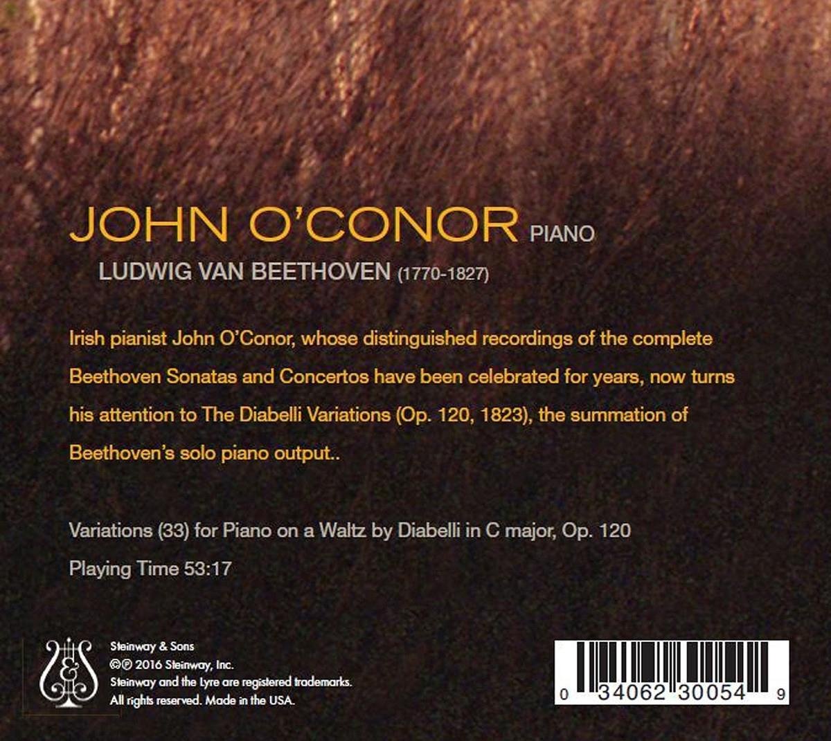John O'conor - Beethoven: Diabelli Variations (CD), John O'Conor ...