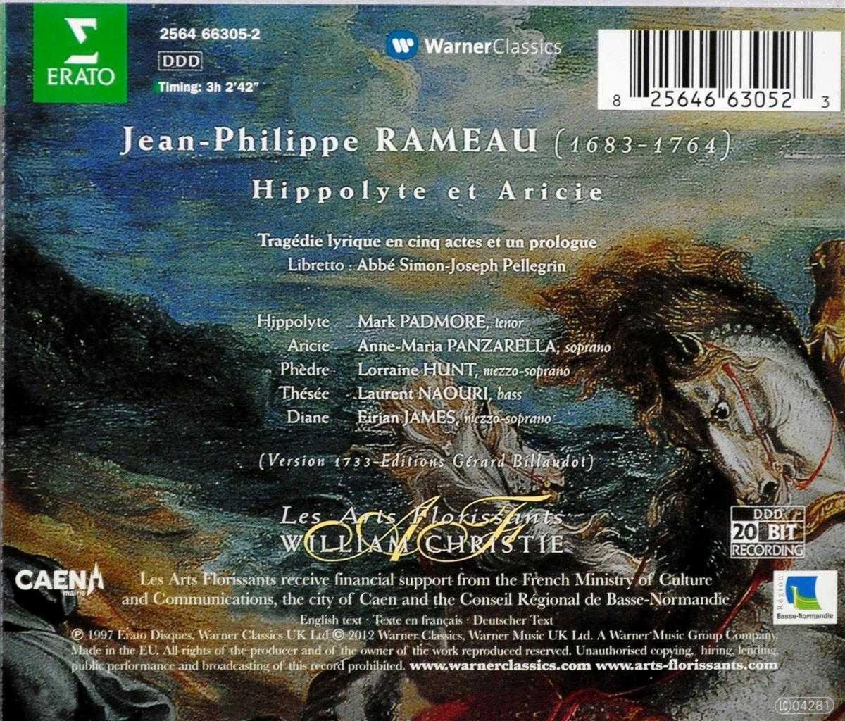 Rame:Hippolyte Et Aricie, Les Arts Florissants | CD (album) | Muziek ...