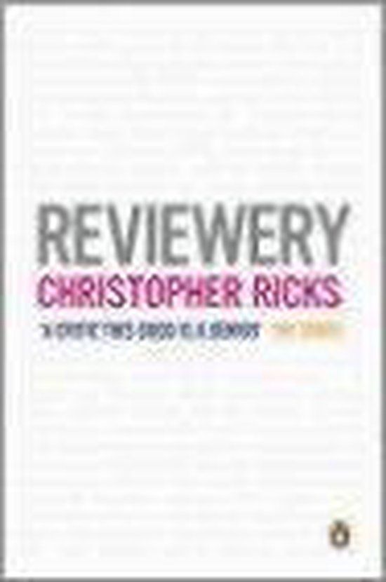 Reviewery, Christopher Ricks | 9780141012988 | Boeken | bol.com