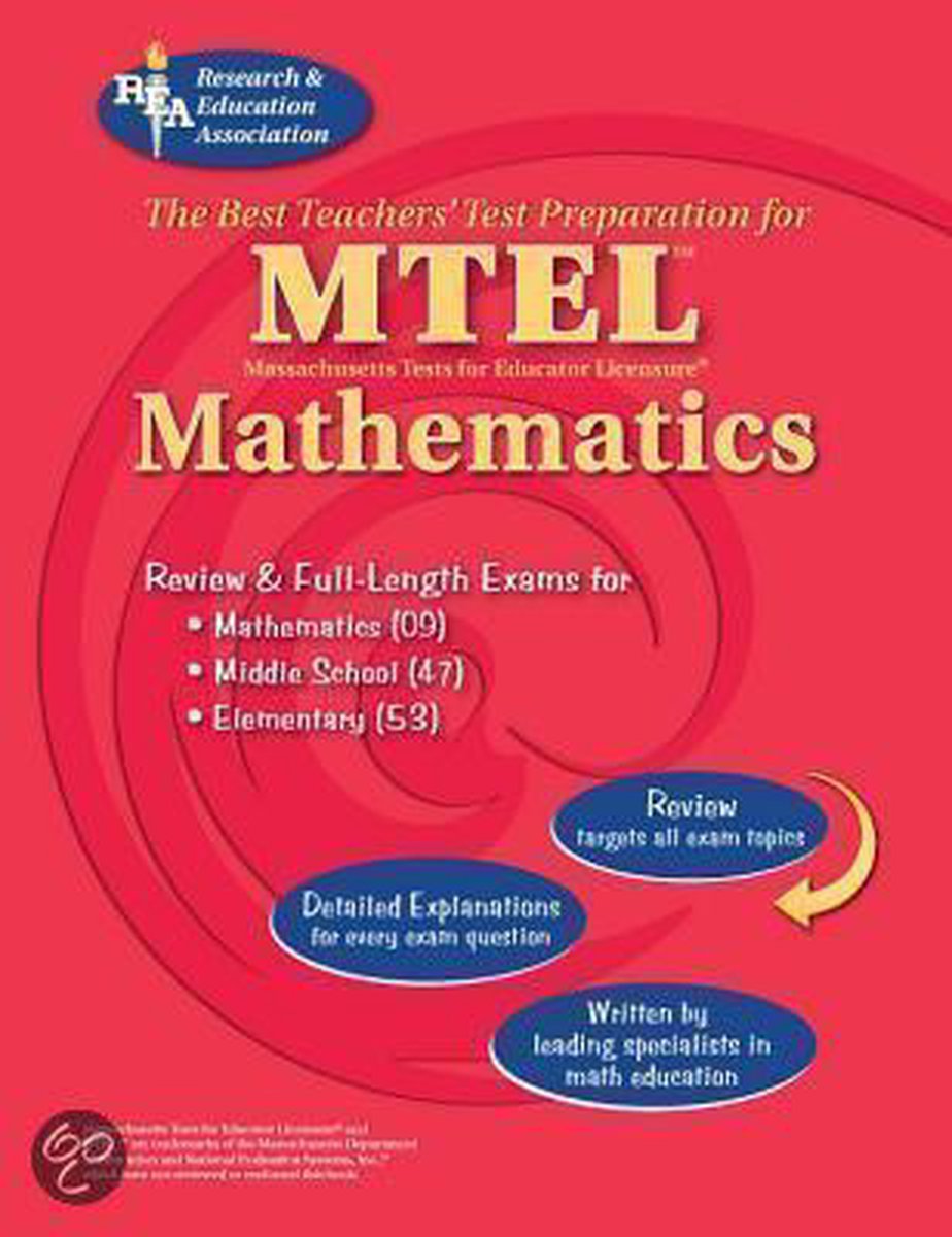 MTEL Mathematics | 9780738602011 | Mel Friedman | Boeken | bol MTEL Mathematics | 9780738602011 | Mel Friedman | Boeken | bol