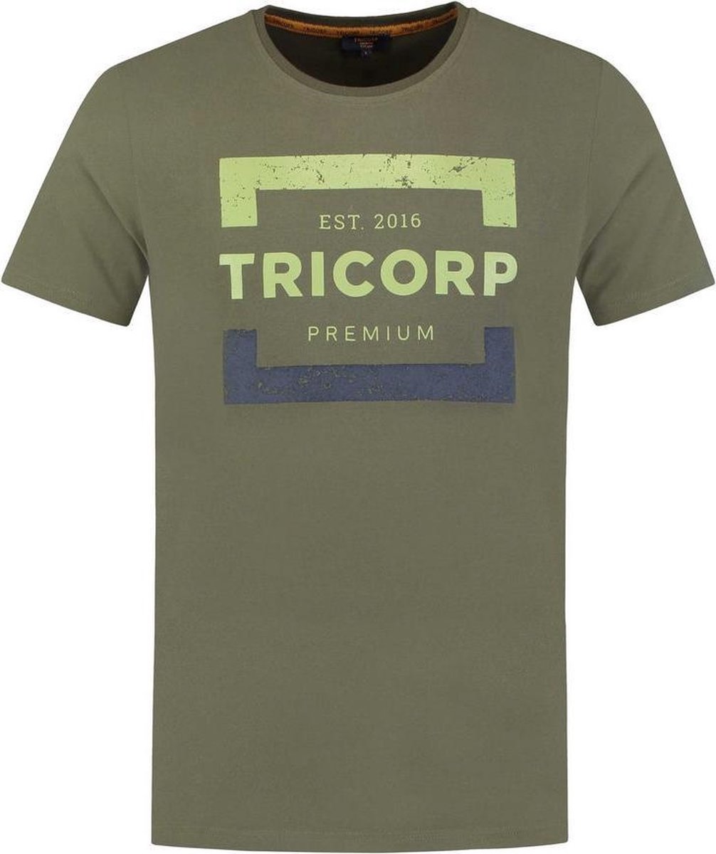 Tricorp 104007 T-Shirt Premium Heren Army maat XXXL | bol.com