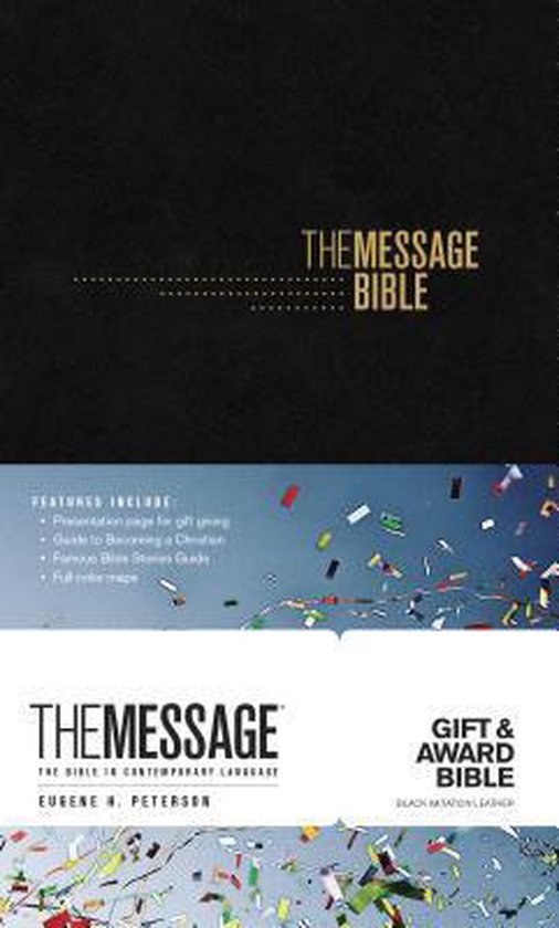 Message Gift and Award Bible, Black | 9781631467103 | Eugene H ...