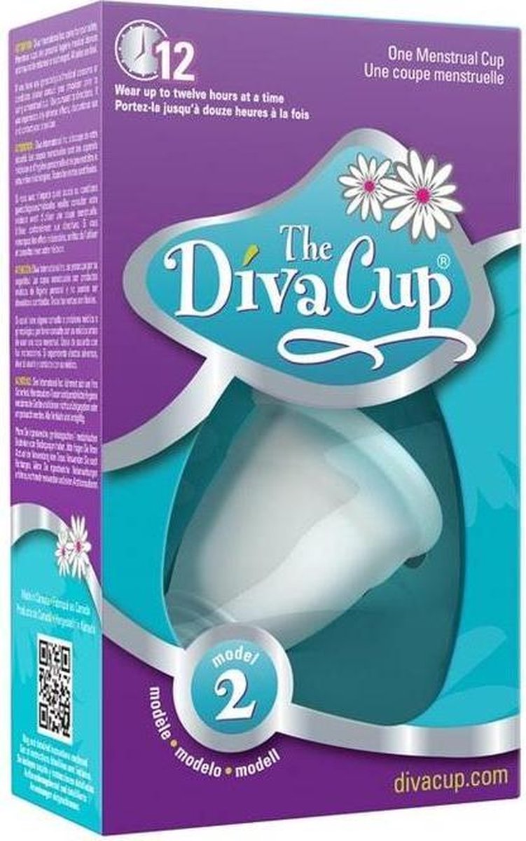 DivaCup Herbruikbare Menstruatiecup met Sterilisator - Large – Type 2 ...