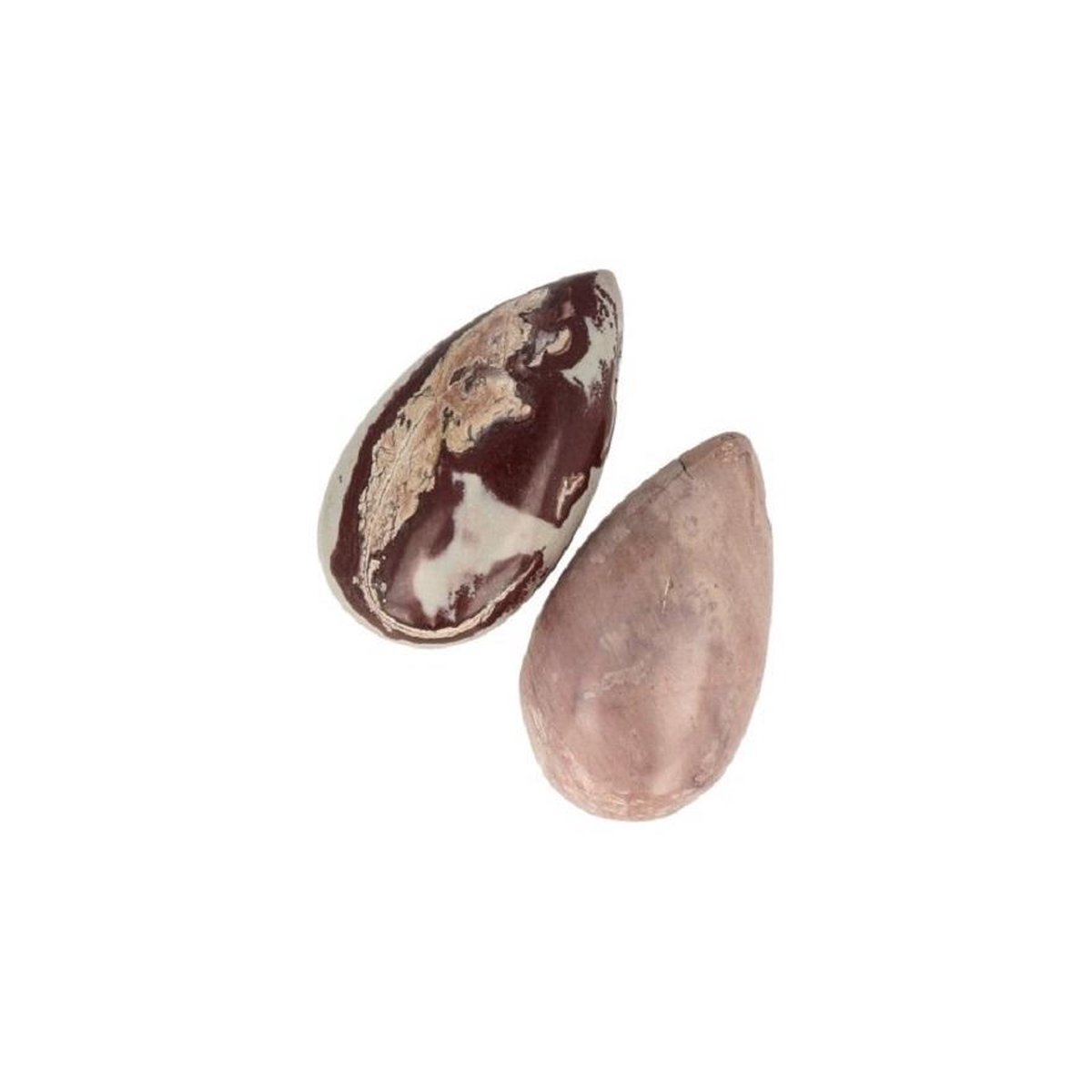 Ruben Robijn Jaspis choco edelsteen druppel hanger | bol.com