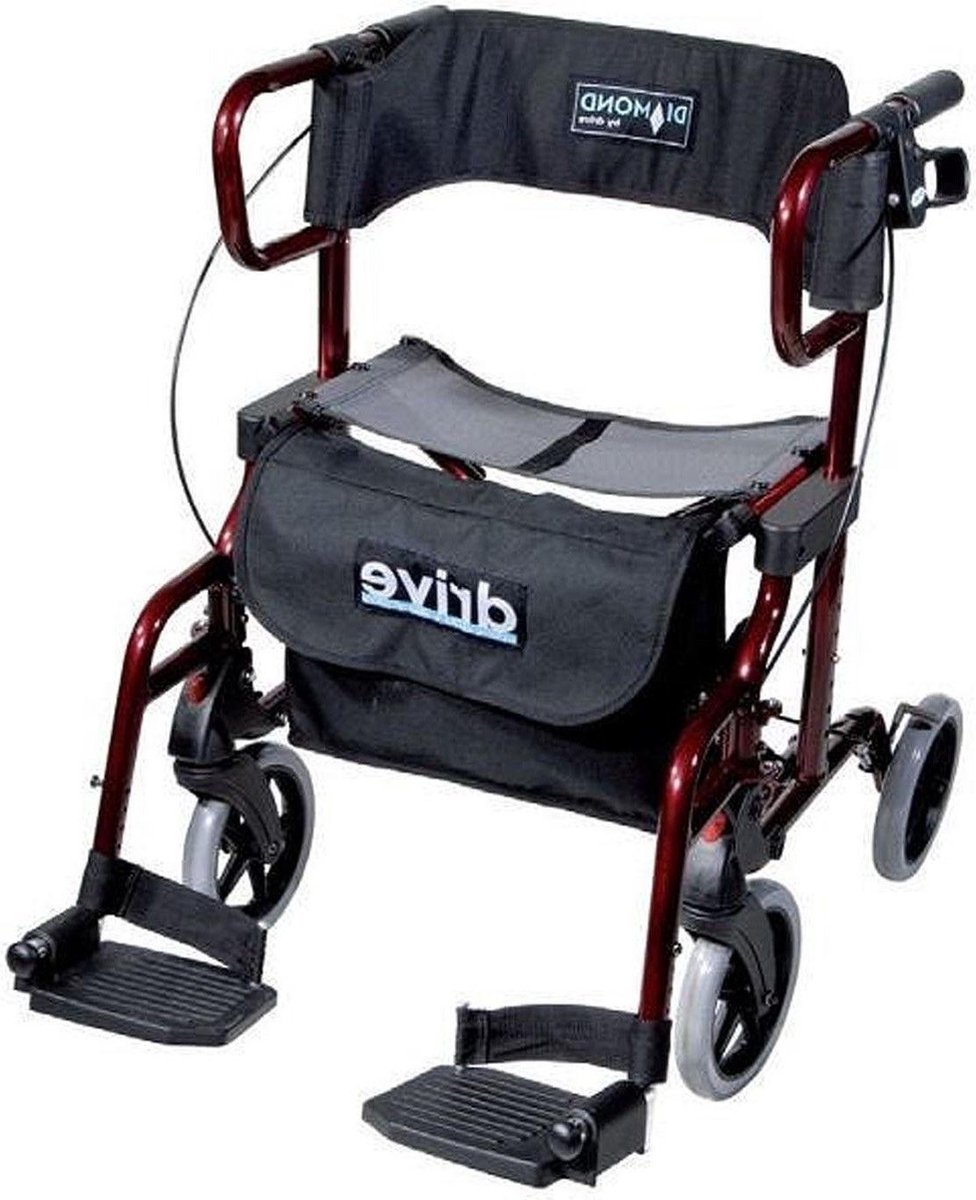 Drive Rolstoel Rollator Diamond Deluxe - Combinatie - Makkelijk in ...