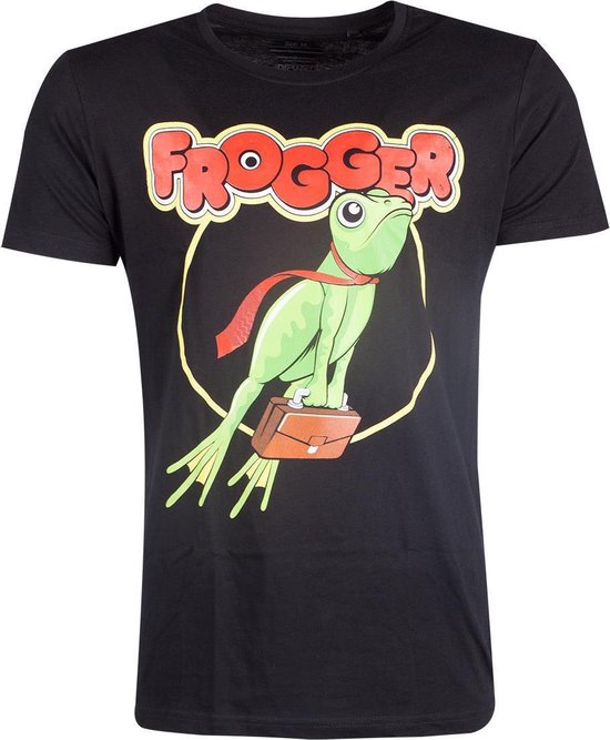 Frogger Heren Tshirt -M- Retro Logo Zwart | bol.com