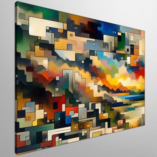 Abstract picasso schilderij | Picasso inspired abstract masterpiece: a ...