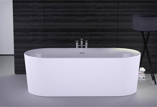 Plieger Kansas Vrijstaand bad - 180x80x60cm - met slotoverloop - met af ...