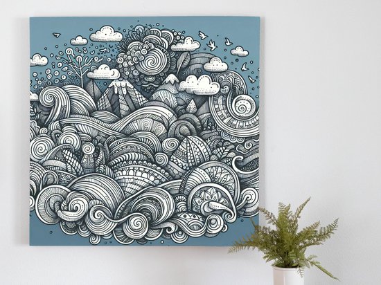 Doodle landschap schilderij | Renaissance van Verbeelding: Een ...