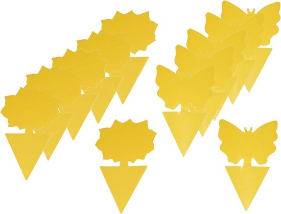 Yellow signs fly trap - sticky yellow stickers for all-around pest ...