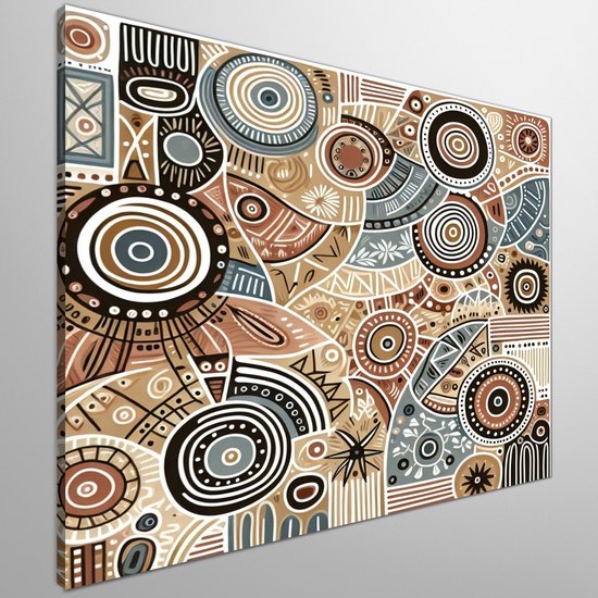 Abstract aboriginal schilderij | Primal patterns: Indigenous ...