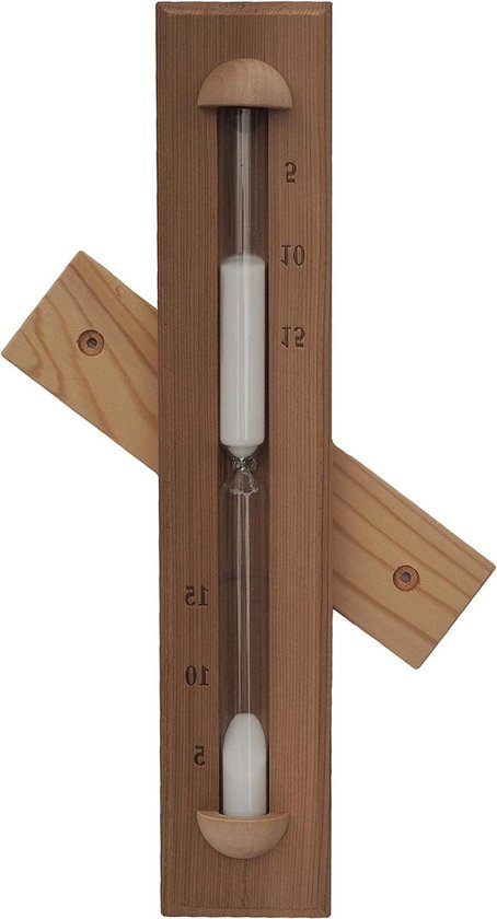 Deluxe Cedar Wall Mounted Rotary Sauna Sand Timer - 15 Minutes White ...