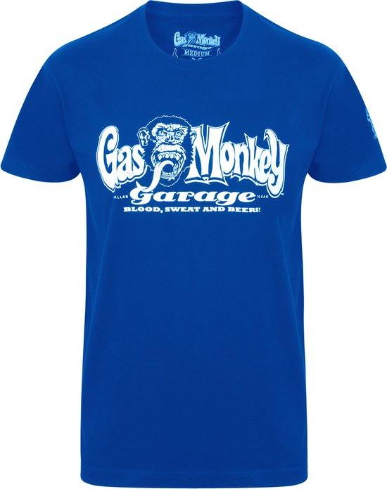 Gas Monkey Garage T-Shirt OG Logo Royal Blue-S | bol