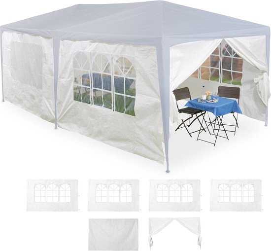 Zijwanden partytent set van 6 zijkanten waterdicht 2x3 m ramen deur PE ...