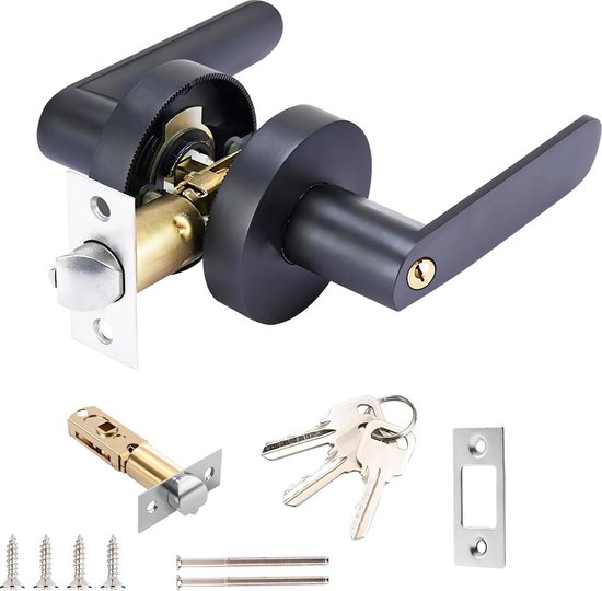 Deurslot, aluminiumlegering, deurklink voor slaapkamer, garderobe ...