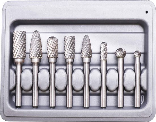 5-delige wolfraamstalen frees 6 mm schachtbit voor hout metaal marmer ...