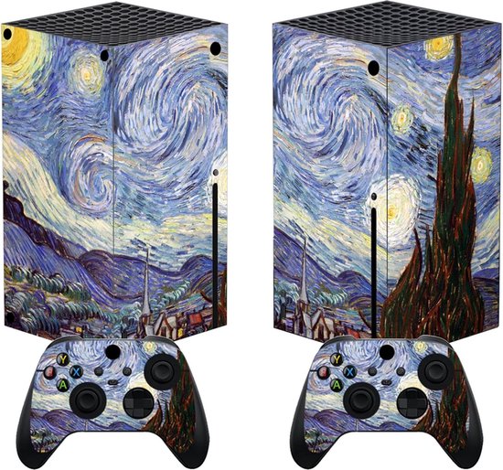 Skin Sticker voor Xbox Series X Controller Sterrennacht Beschermt Decal ...