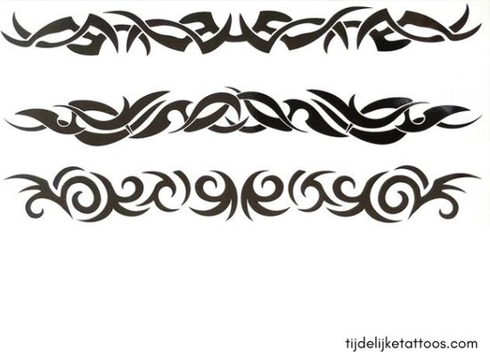 3 stuks Tijdelijke tribal tattoos voor vrouwen - rug tattoo - buik ...